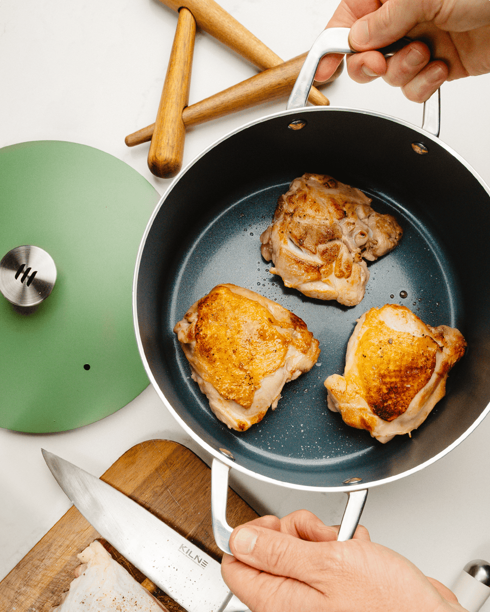 The Kilne 9.5" Ceramic Pot | Non-Stick, Non-Toxic | Dutch Oven | Kilne