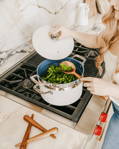 The Kilne 9.5" Ceramic Steamer Pot | Non-Stick, Non-Toxic | Kilne