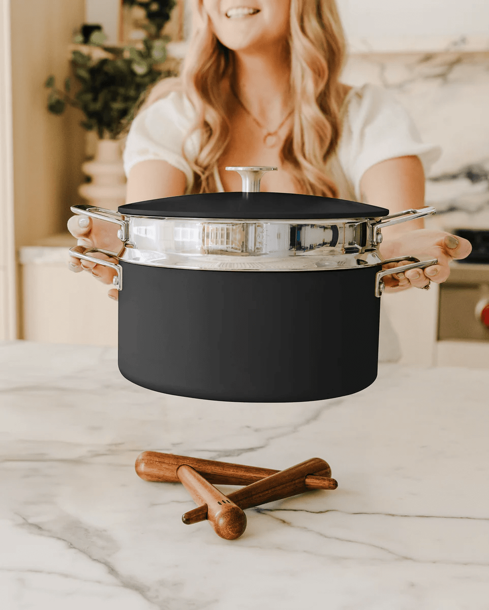 The Kilne 9.5" Ceramic Steamer Pot | Non-Stick, Non-Toxic | Kilne